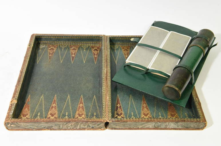 1930's Cartier Paris Gilded Backgammon Set