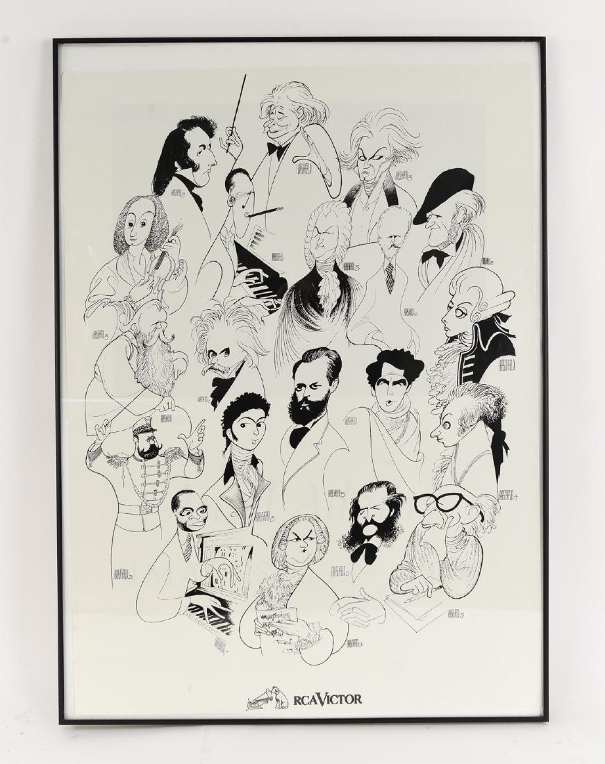 AL HIRSCHFELD, RCA VICTOR GREATEST HITS POSTER