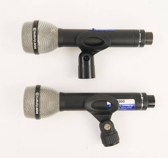 (2) Vintage Beyer M69n(c) Mics W Bags And Clips