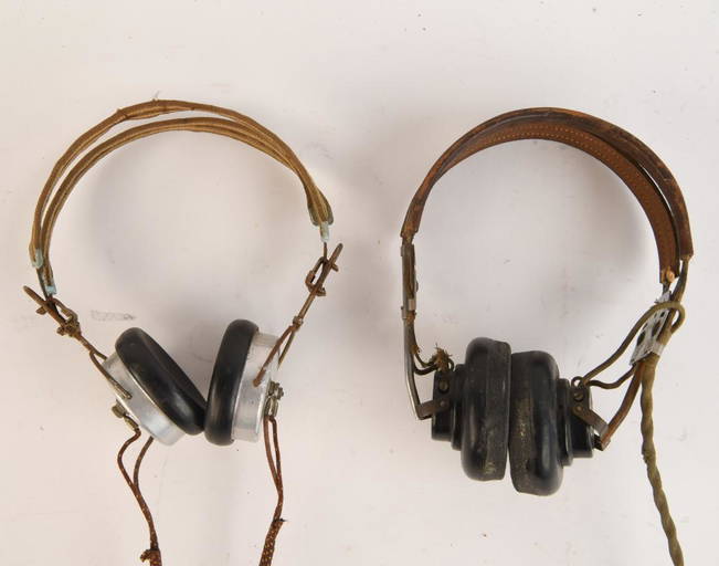 Two Vintage Headsets