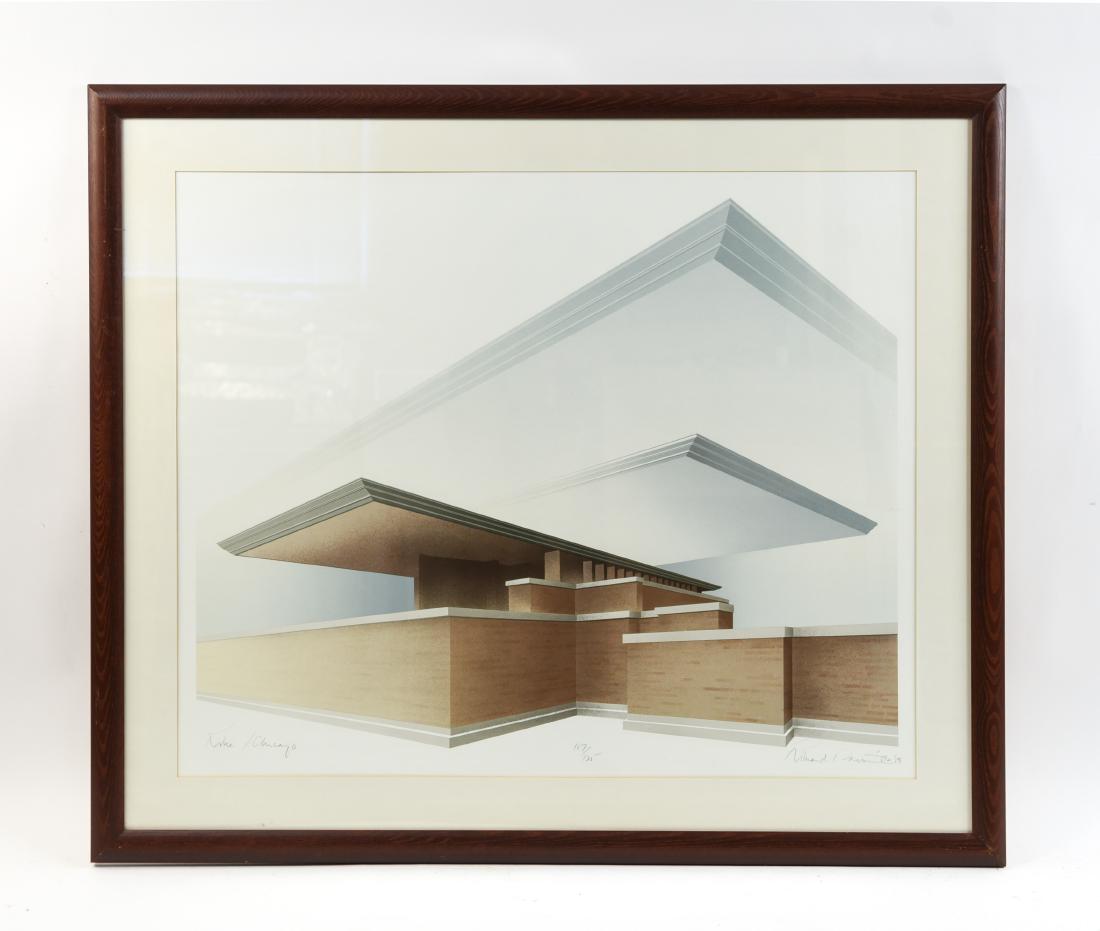RICHARD DAVIS ARCHITECTURAL LITHOGRAPH II
