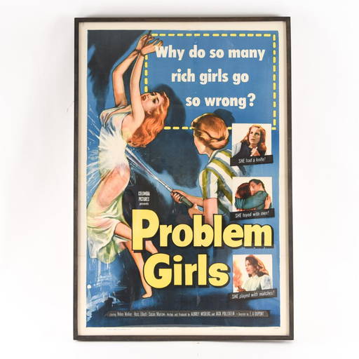 1953 PROBLEM GIRLS MOVIE POSTER - Jan 20, 2019 | Westport Auction in CT