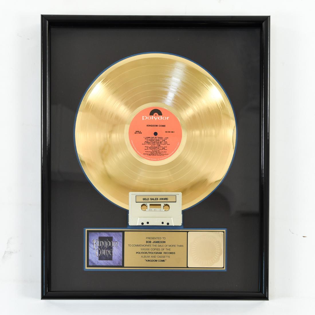 Gold Sales Award For Polydor / Pilygram Records
