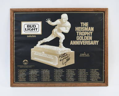 Multi Signed Bud Light Poster W/ Ricky Pierce +more...