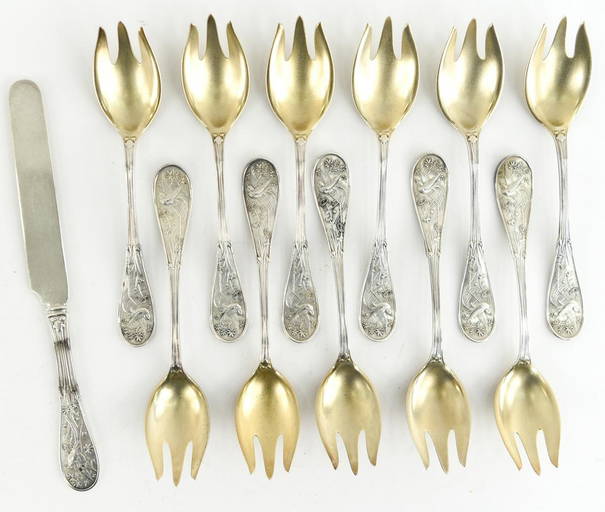 Tiffany & Co Sterling Silver Ice Cream Spoons