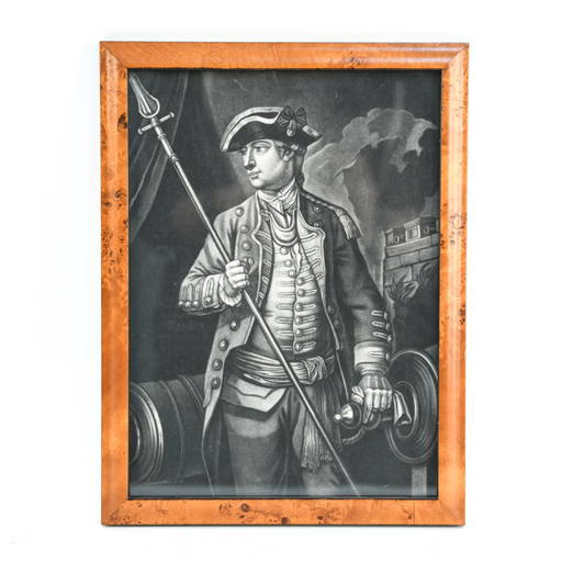 1776 Mezzotint Gen. David Wooster, Esq (american)