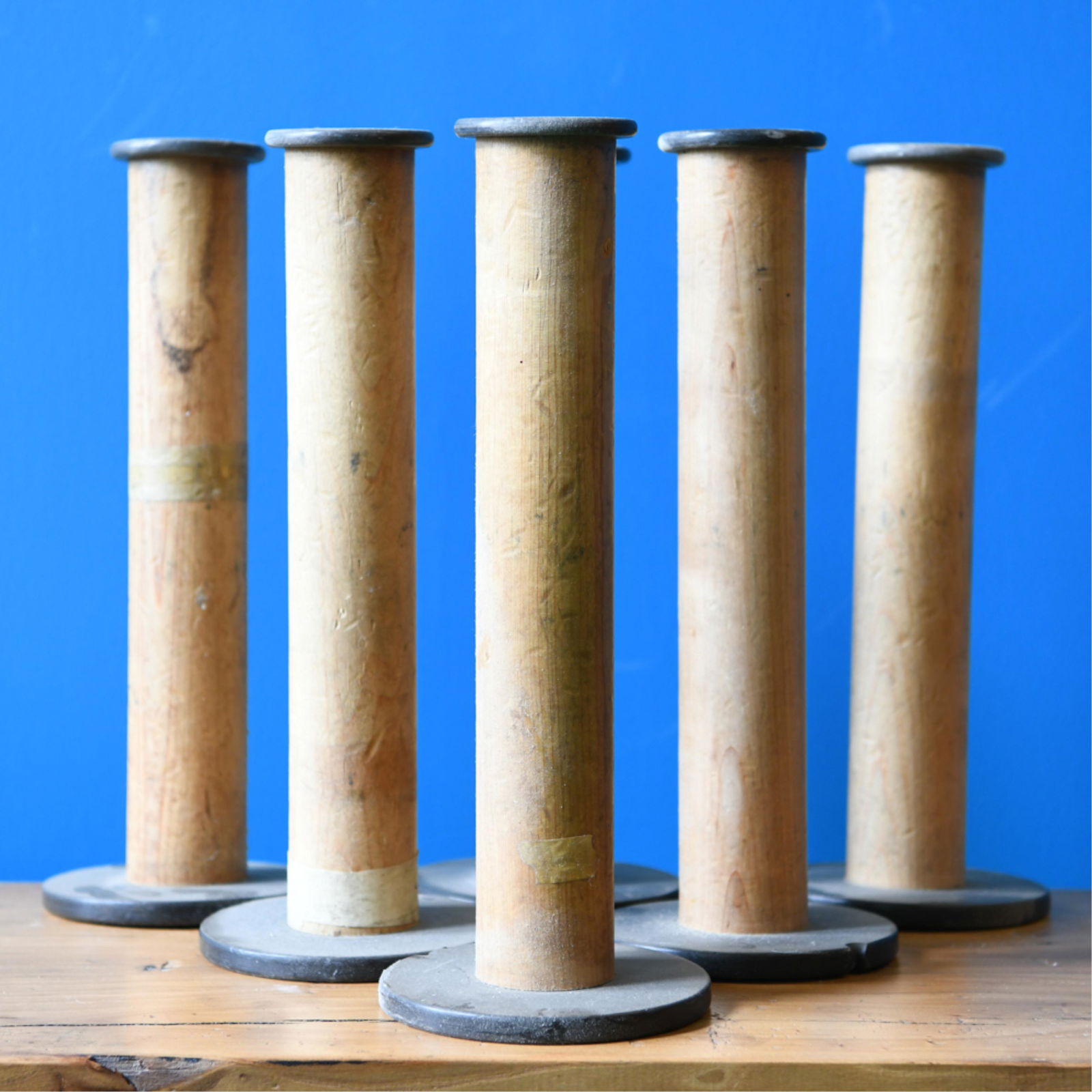 Vintage Large Wooden Spools