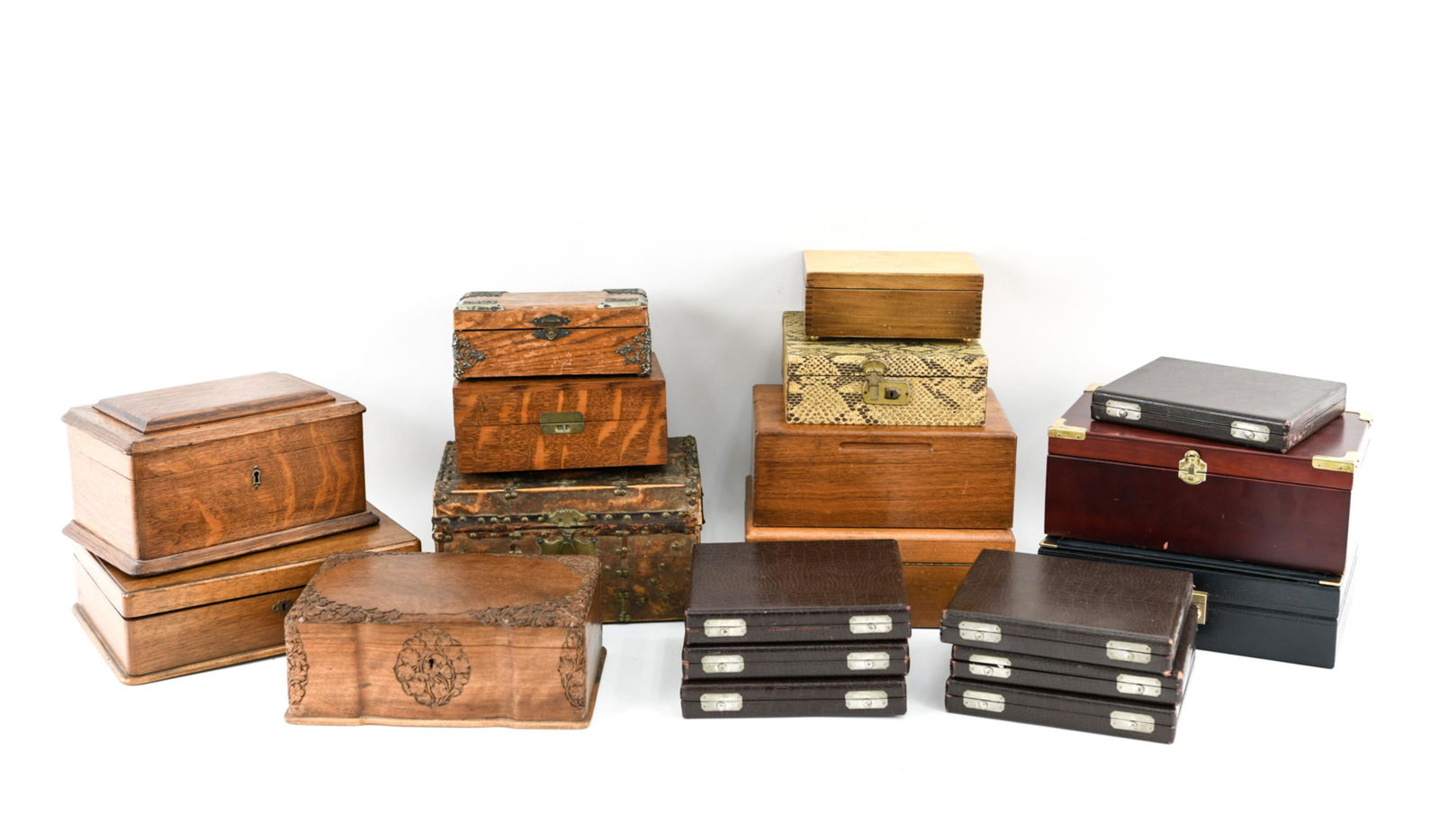 GROUPING OF WOODEN BOXES ETC. INCLUDING ANTIQUE - Jun 23, 2020 ...