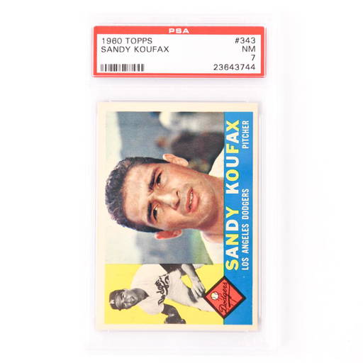 1960 Topps #343 Sandy Koufax Card