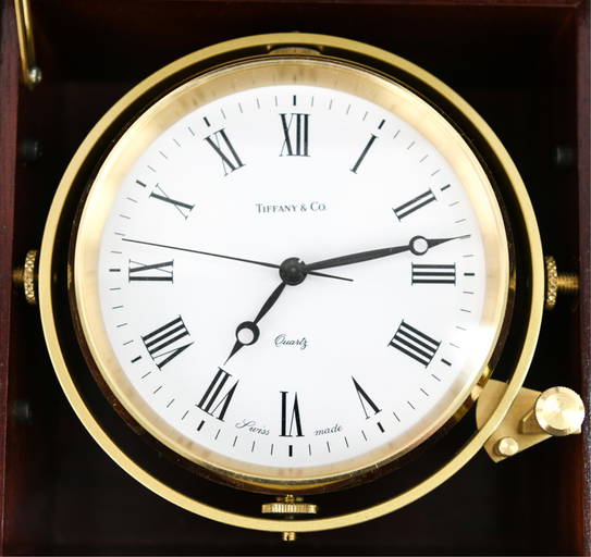 Tiffany & Co Chronometer Style Desk Clock
