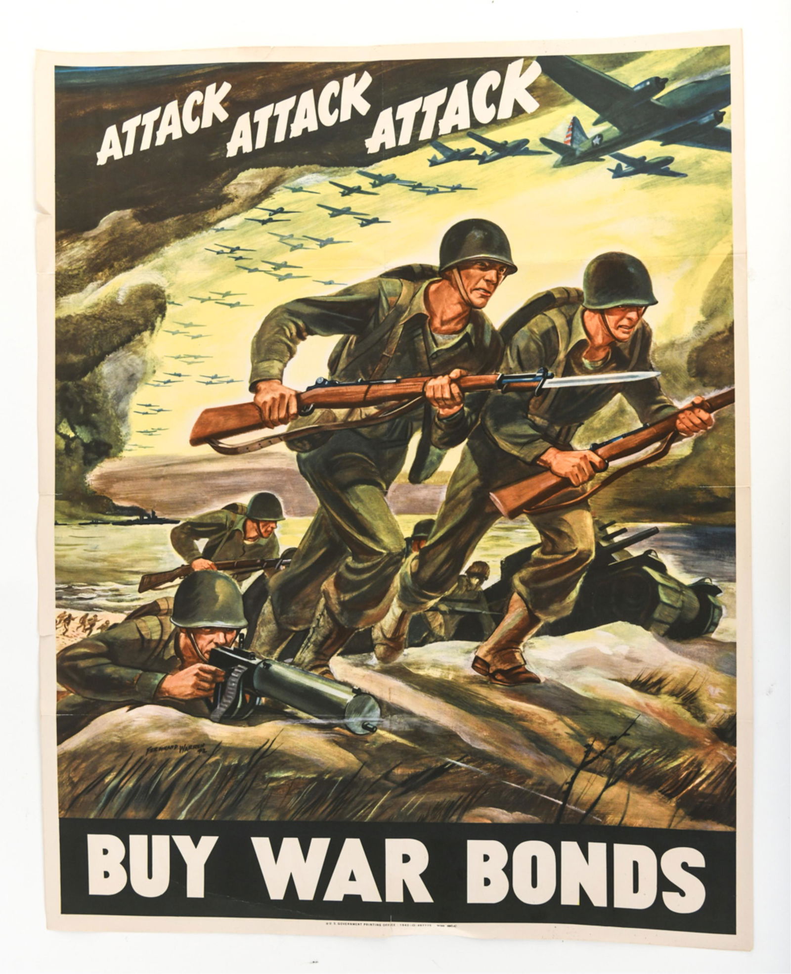 Wwii Buy War Bonds Poster