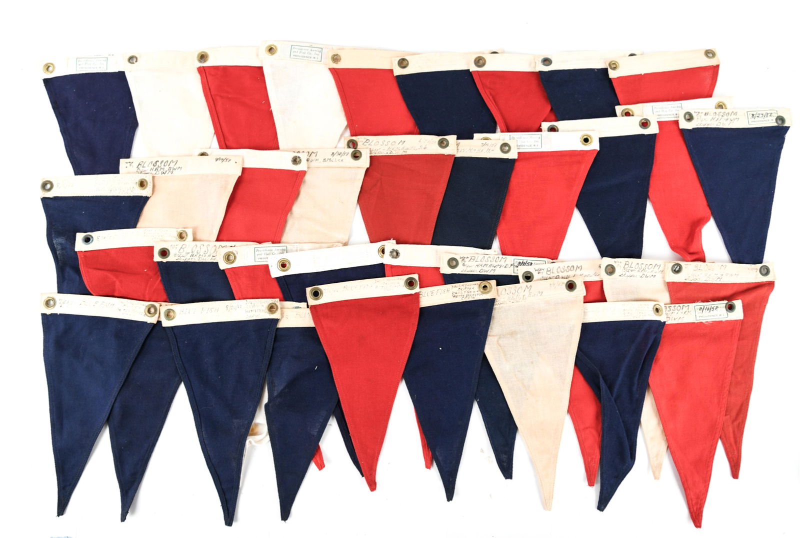 Collection Of Vintage Ship Signal Flags