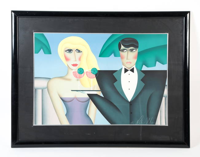 Robin Morris Lithograph