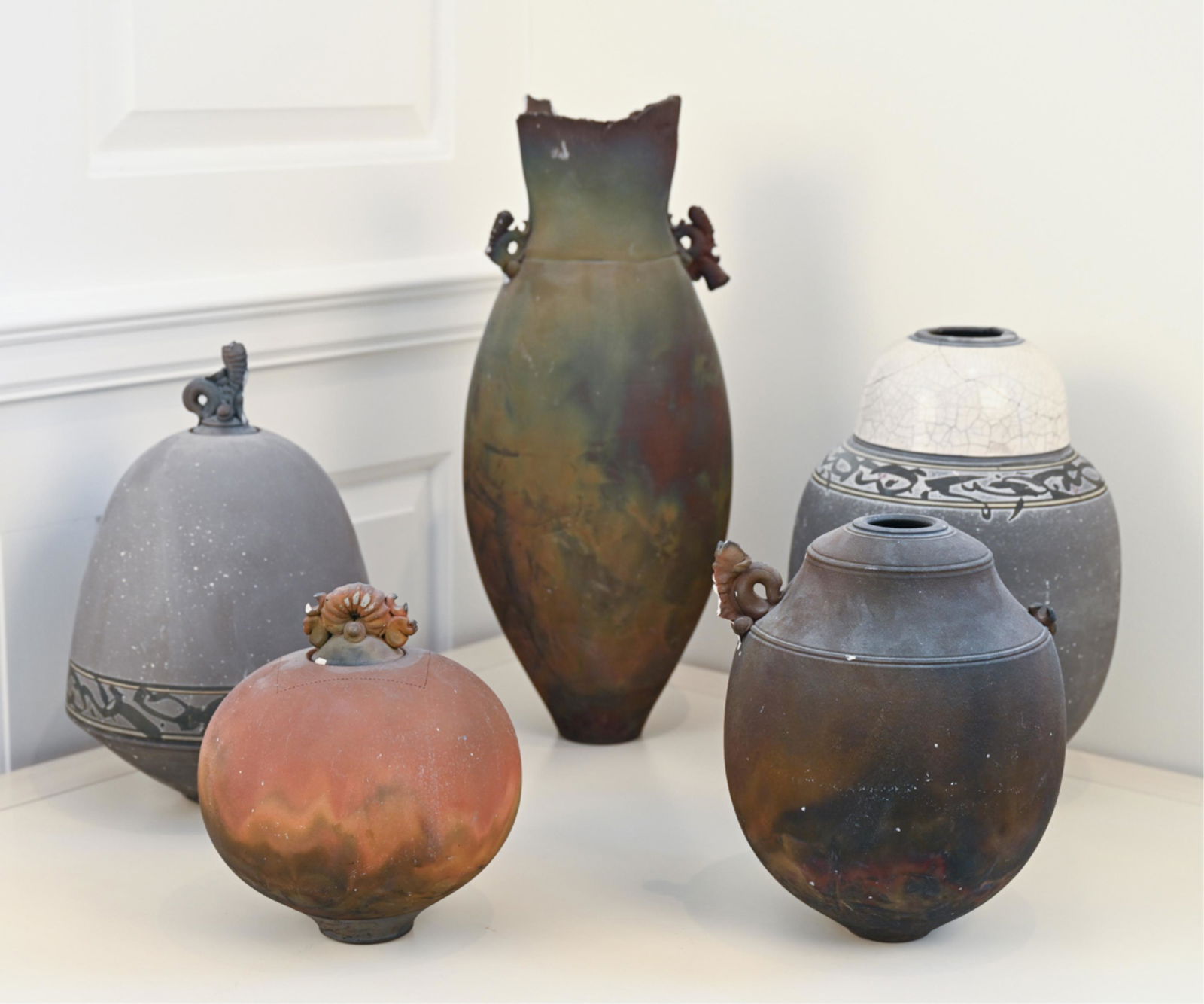 (5)RICK FORIS STUDIO CERAMIC RAKU POTTERY GROUPING - Mar 16, 2021 ...