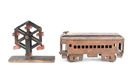 Antique Metal Toy Train