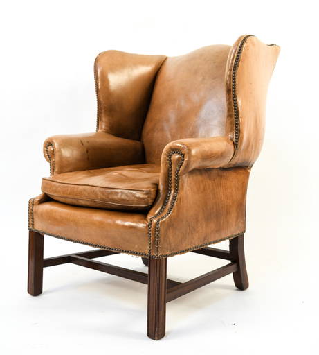 Leather Wingback Chair
