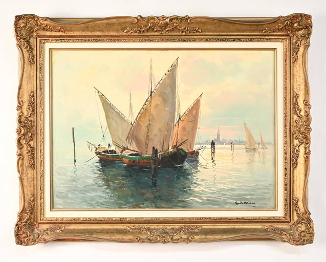 Guido Odierna, Italian (1913 1991) O/c Seascape