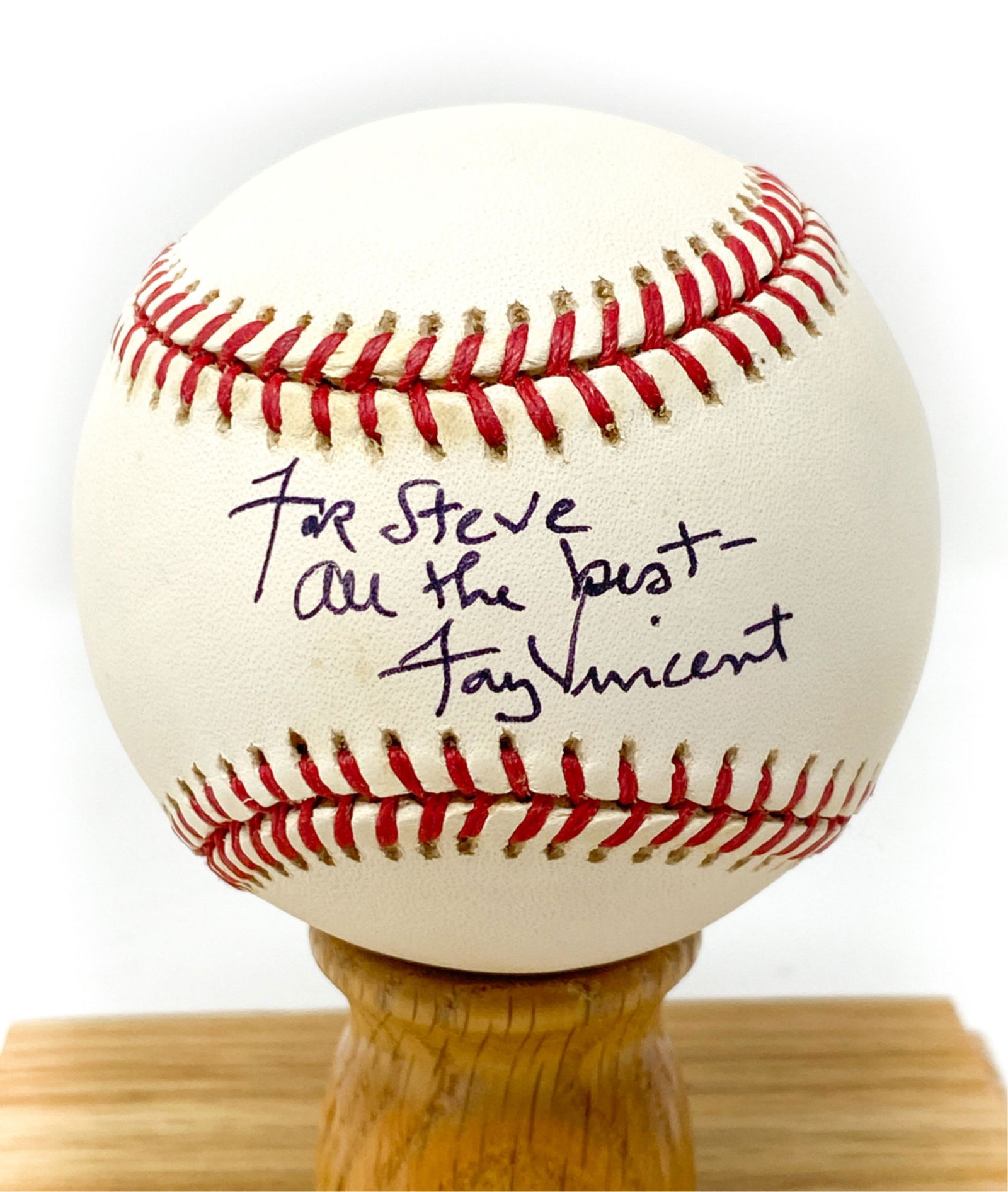 Fay Vincent Signed Baseball