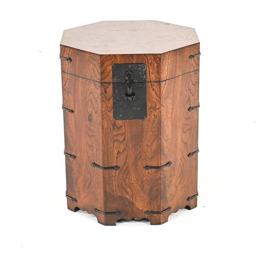 Mid Century Chinese Octagonal Chest Side Table