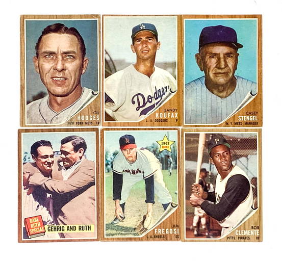COLLECTION OF 1962 TOPPS BASEBALL CARDS - Nov 16, 2021 | Westport ...