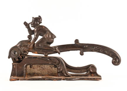 Antique Cast Iron Cigar Cutter, Plunger Style