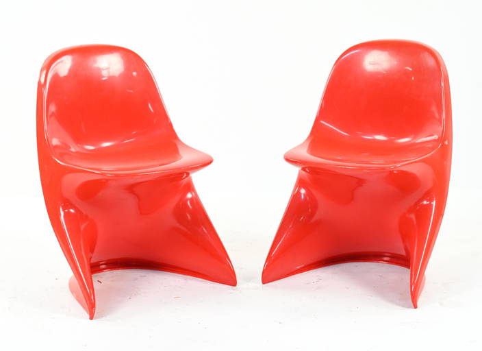 Pair Alexander Begge Space Age Child's Chairs