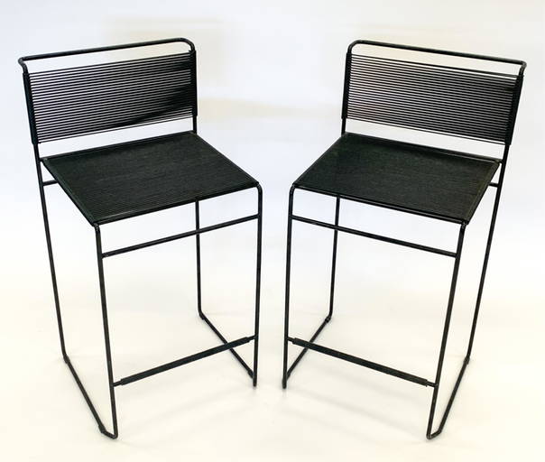 Pair Modern Italian Bar Stools