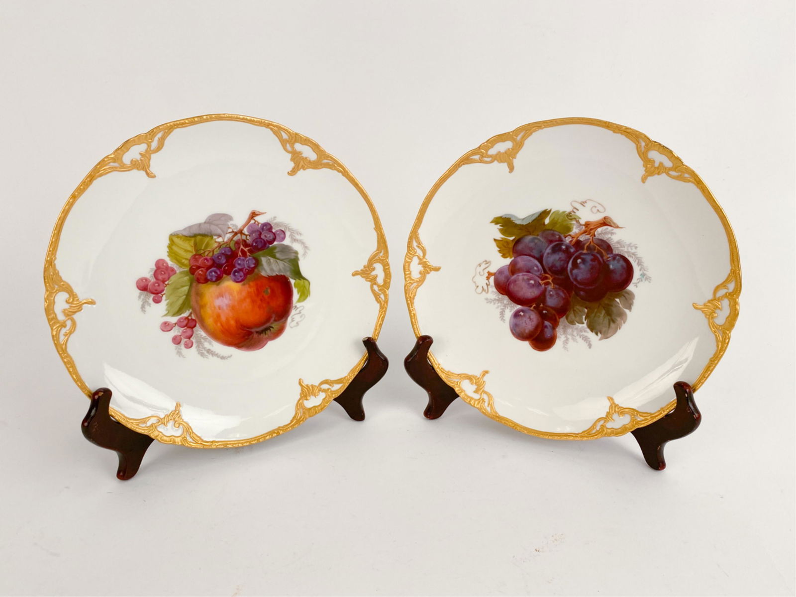 (2) Kpm Porcelain Fruit Plates