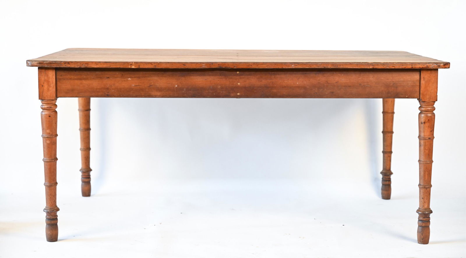 Antique Turned Leg Farmhouse Dining Table