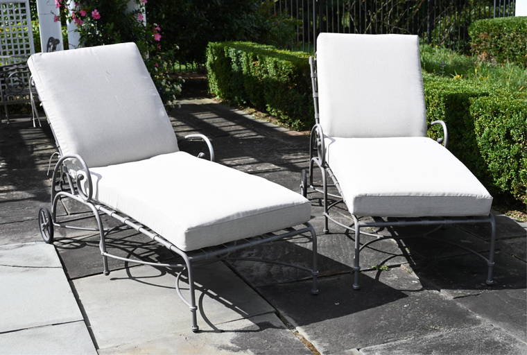 Pair Of Brown Jordan Outdoor Patio Chaise Lounges