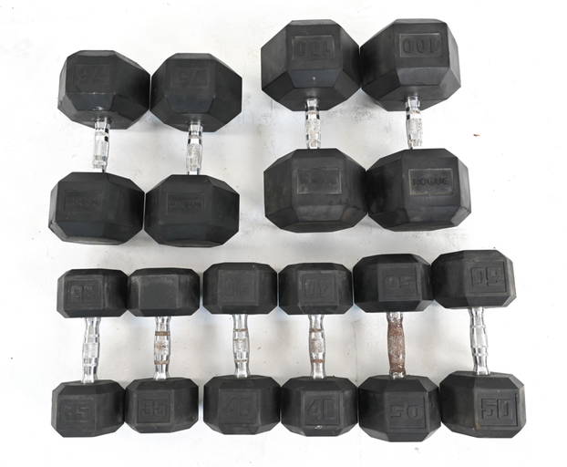 SET OF (10) ROGUE RUBBER HEX DUMBBELLS - Oct 11, 2022 | Westport ...