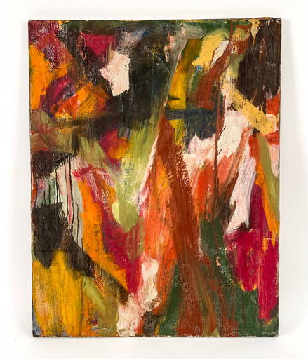 ROBIN KAHN MID-CENTURY ABSTRACT O/C (#0295) on Oct 25, 2022 | Westport Auction in CT