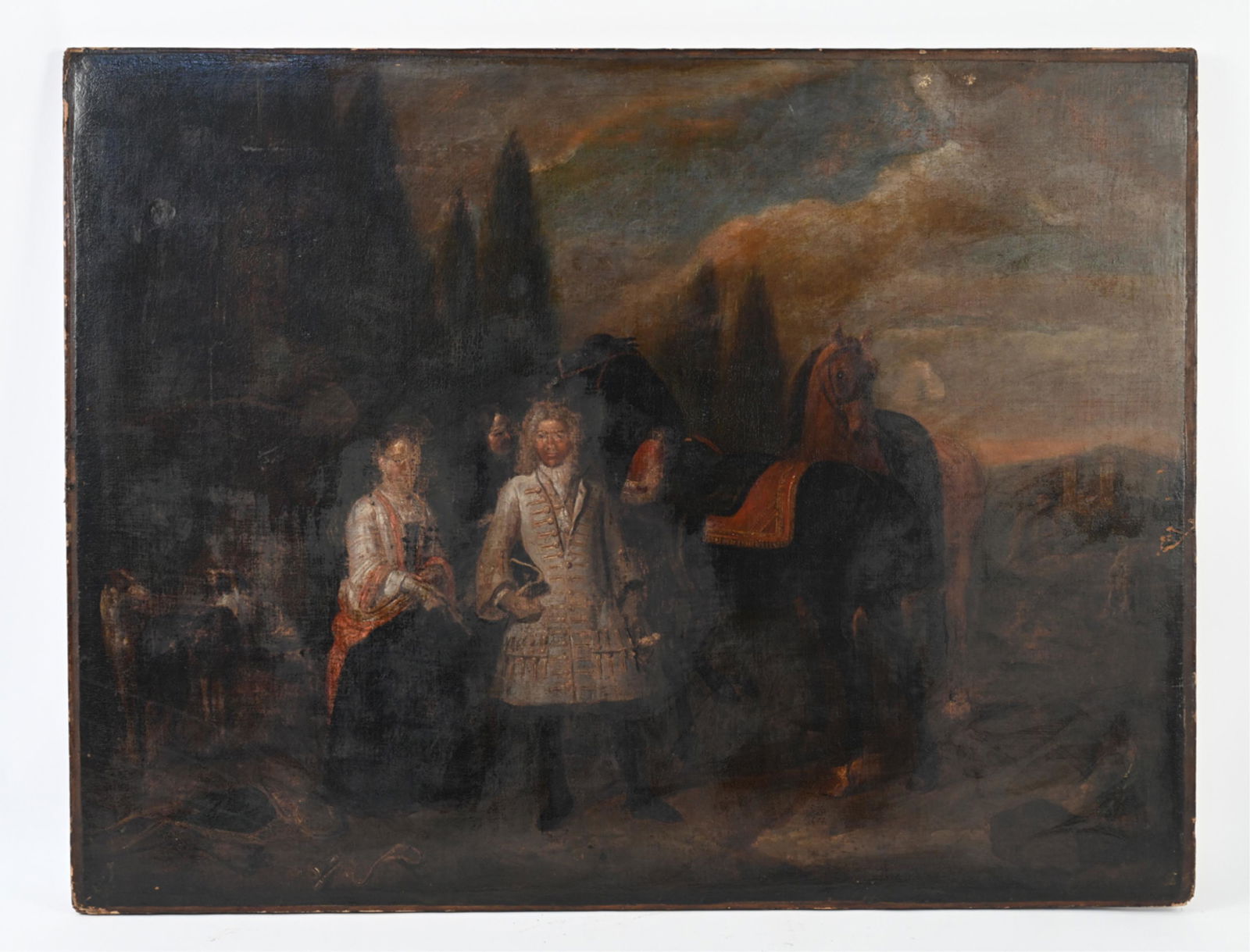 18th Century Old Master Landscape With Figures