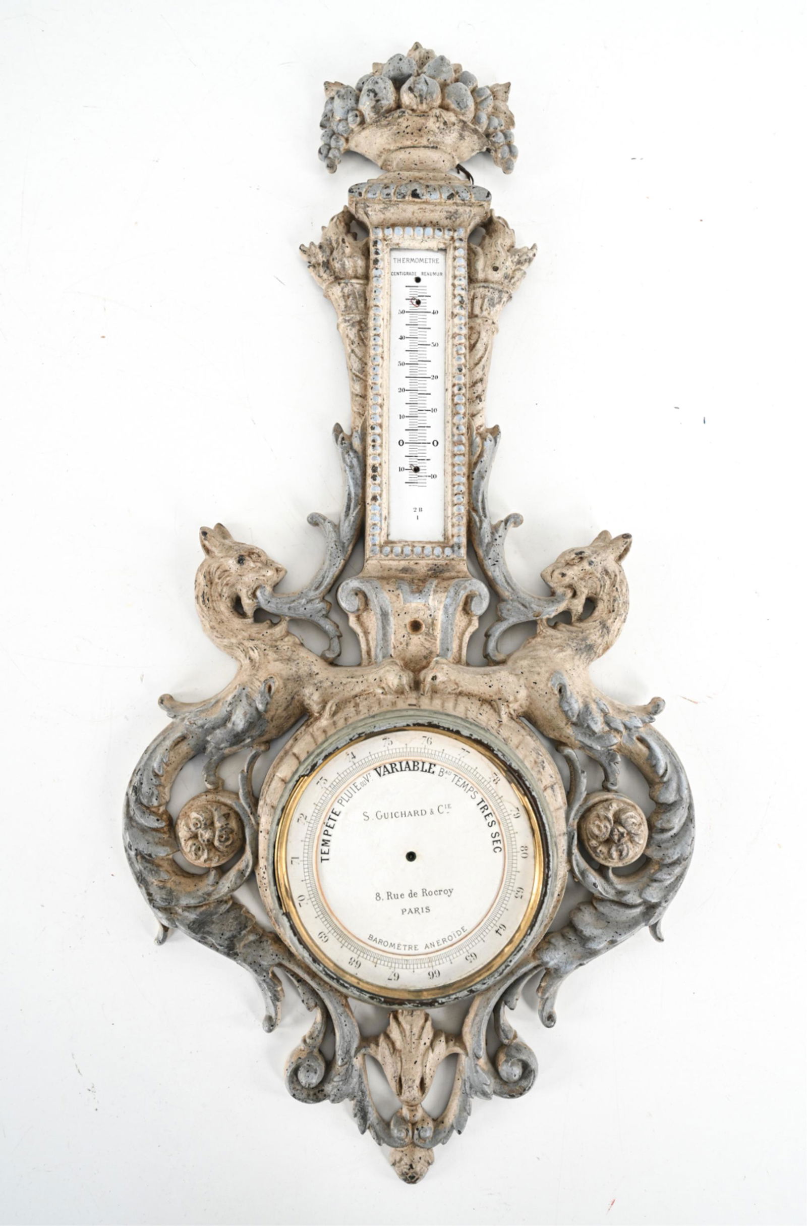 LATE 19TH C. FRENCH CAST IRON ANEROID BAROMETER - Nov 15, 2022 ...