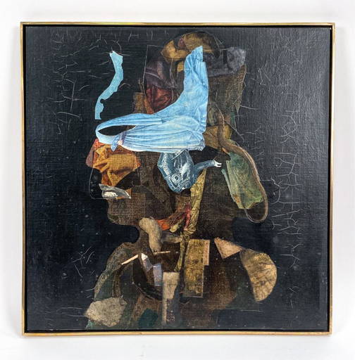 FRED OTNES JR. (1930-2015) OIL & COLLAGE (#0308) on Nov 29, 2022 ...