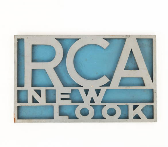 Rca "new Look" Original Advertising Sign