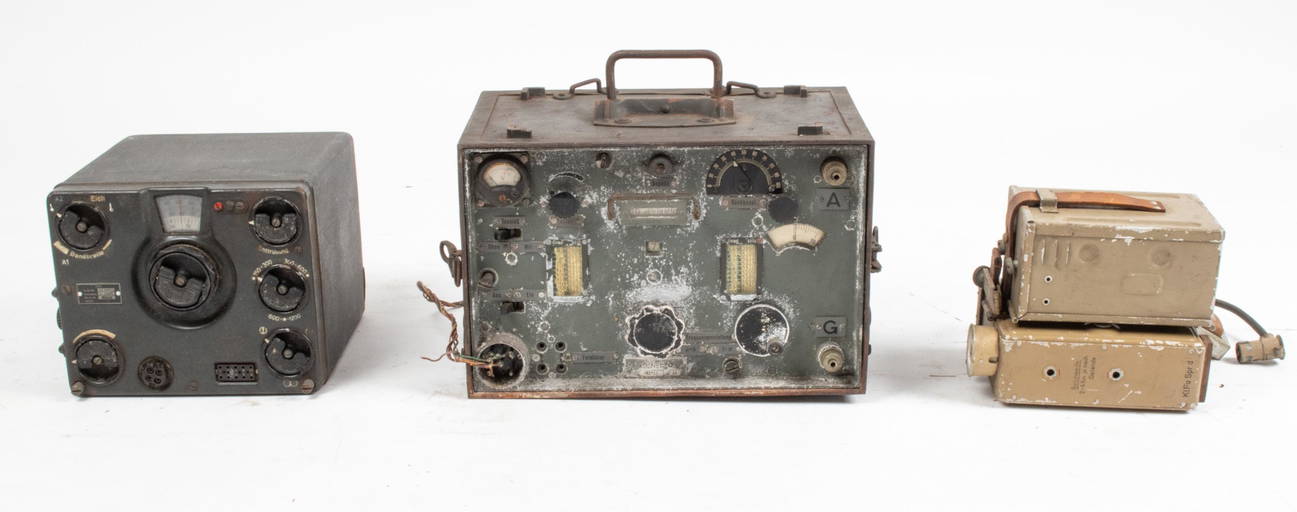 Group Of (3) Wwii Era German Military Electronics