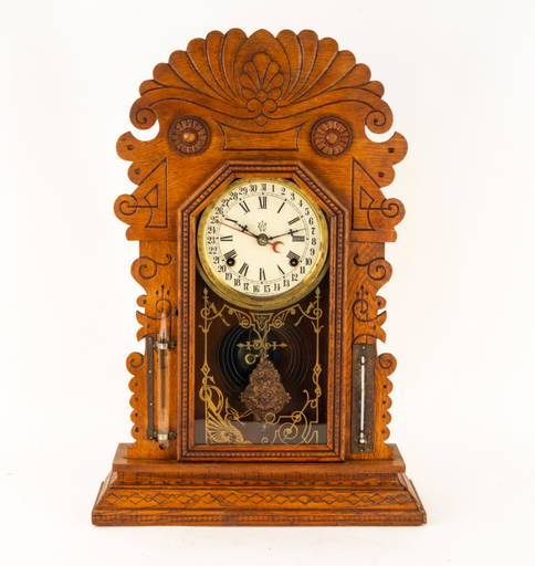 Waterbury Gingerbread Mantel Clock/weather Station
