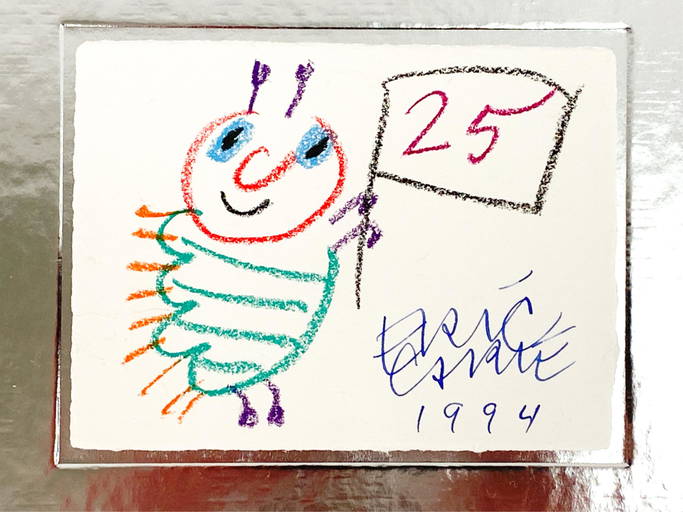 Eric Carle Drawing, Signed
