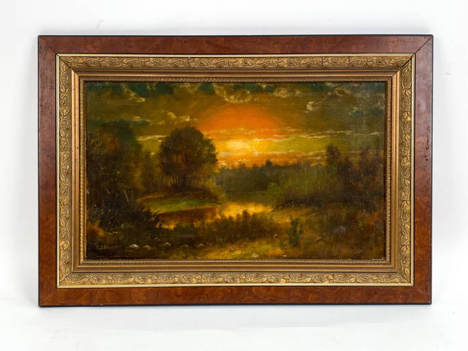 Early 1900's American Luminist Landscape, Signed