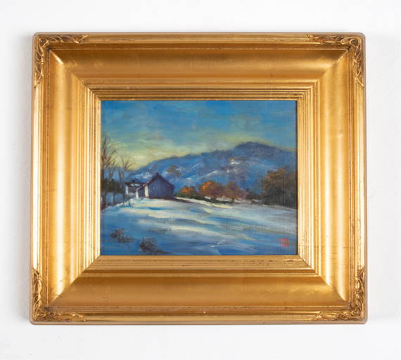 Christopher Mccall (20th C.) O/c, Winter Landscape