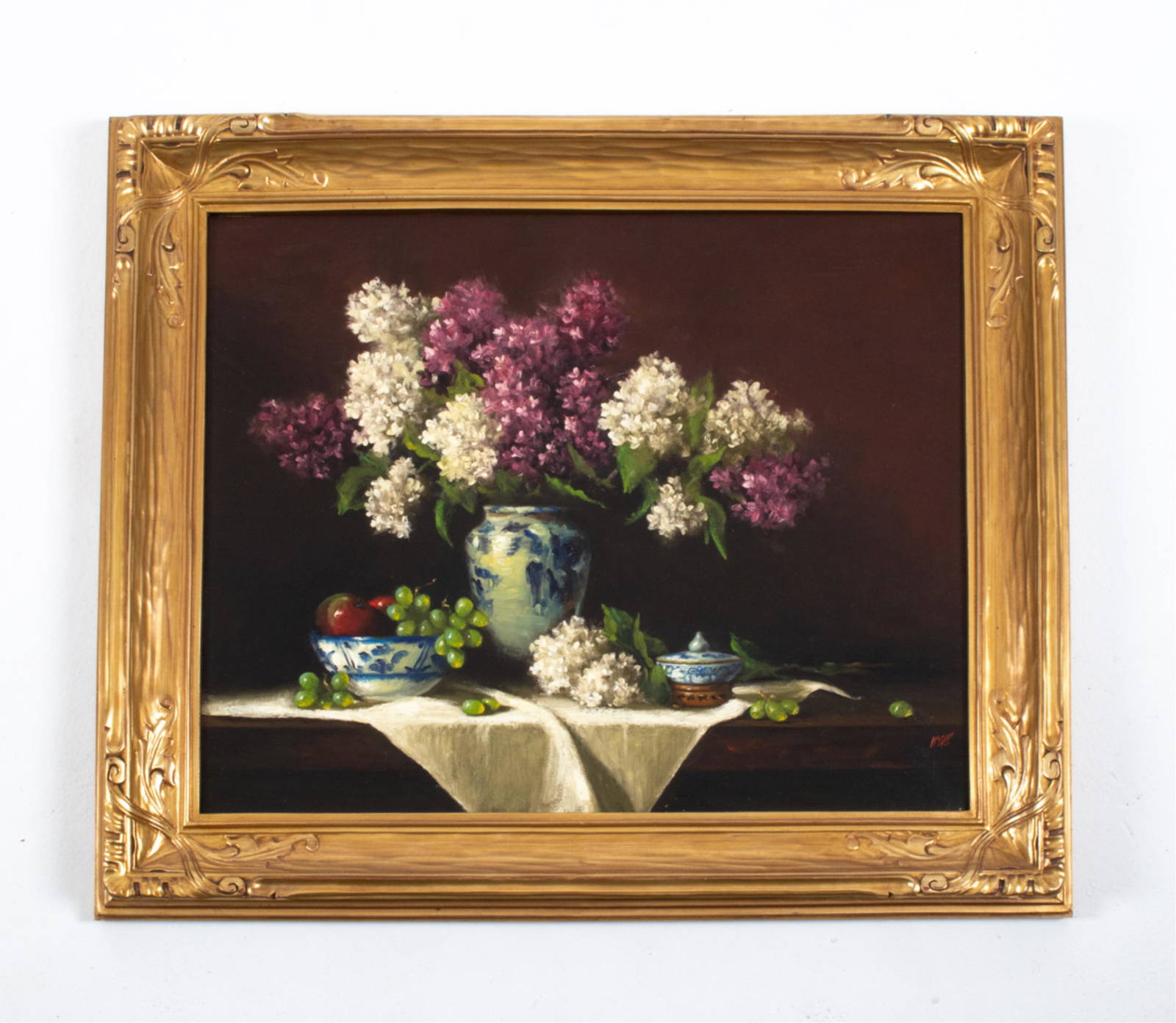 Christopher Mccall (20th C.) O/l Still Life Auction