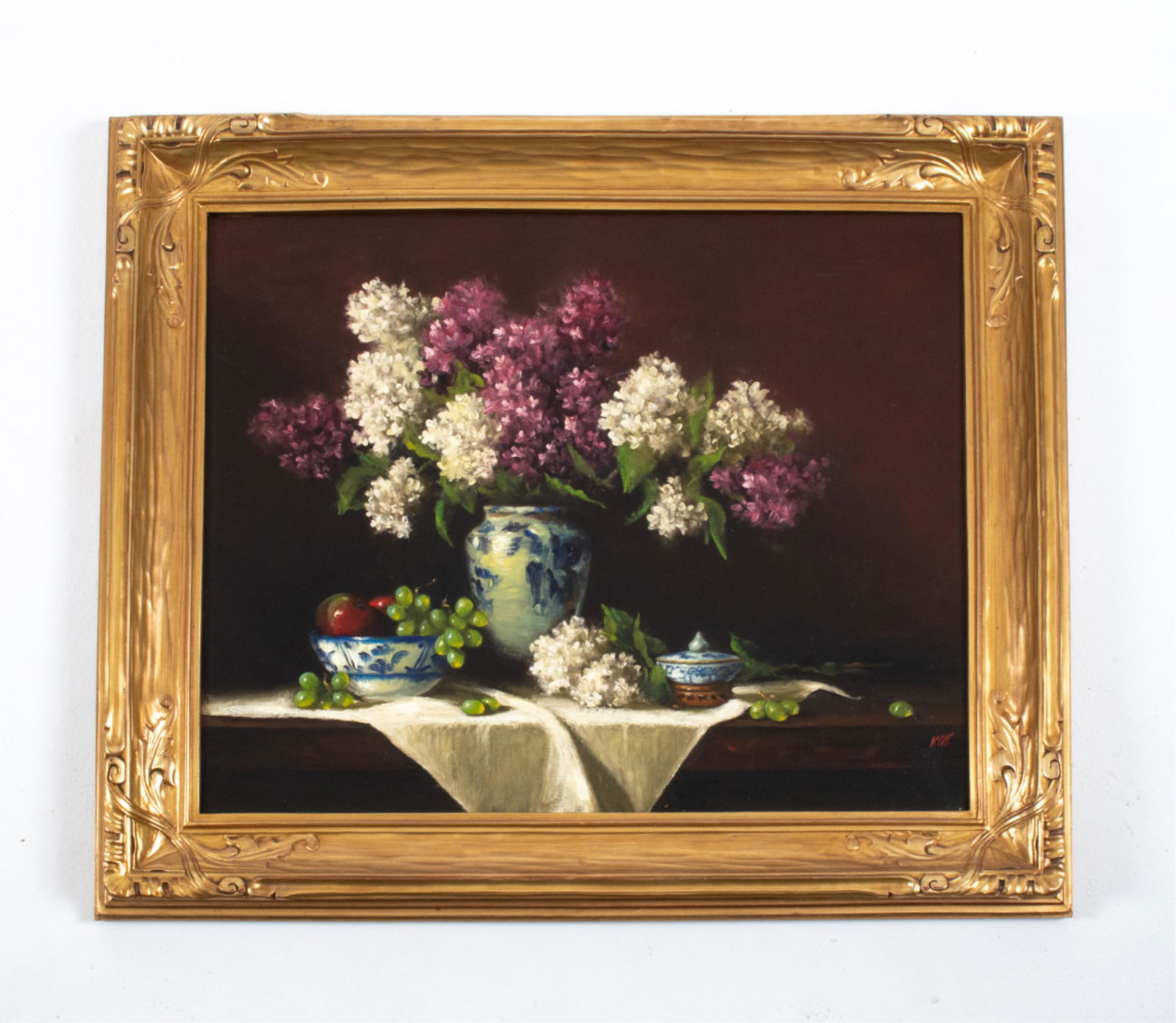 Christopher Mccall (20th C.) O/l Still Life Auction