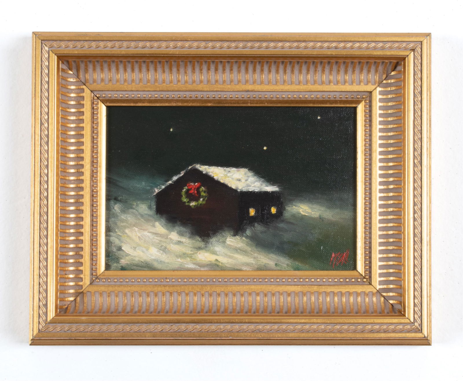 Christopher Mccall (20th C.) O/c, Winter Scene