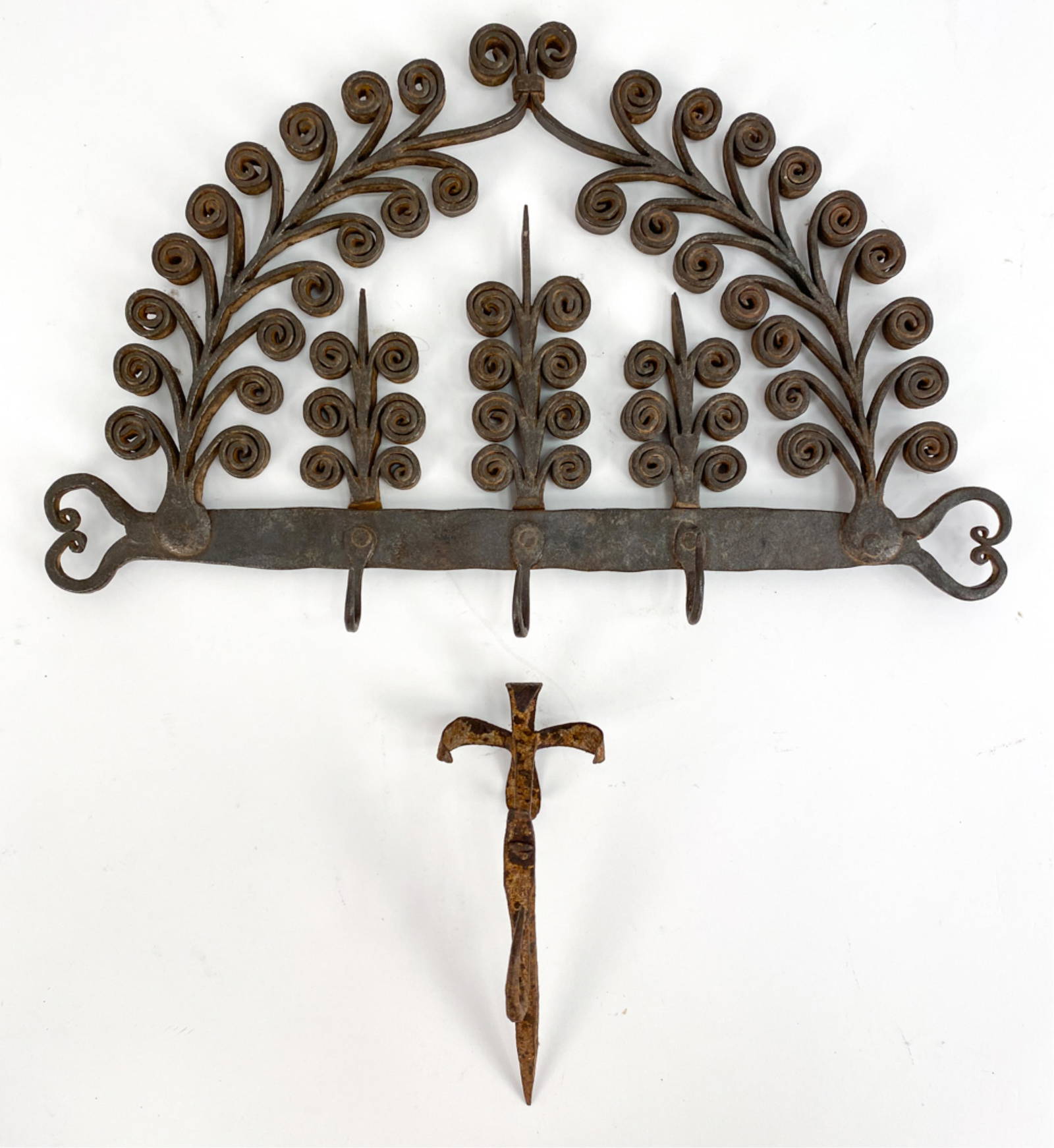Vintage Wrought Iron Kitchen Rack Auction
