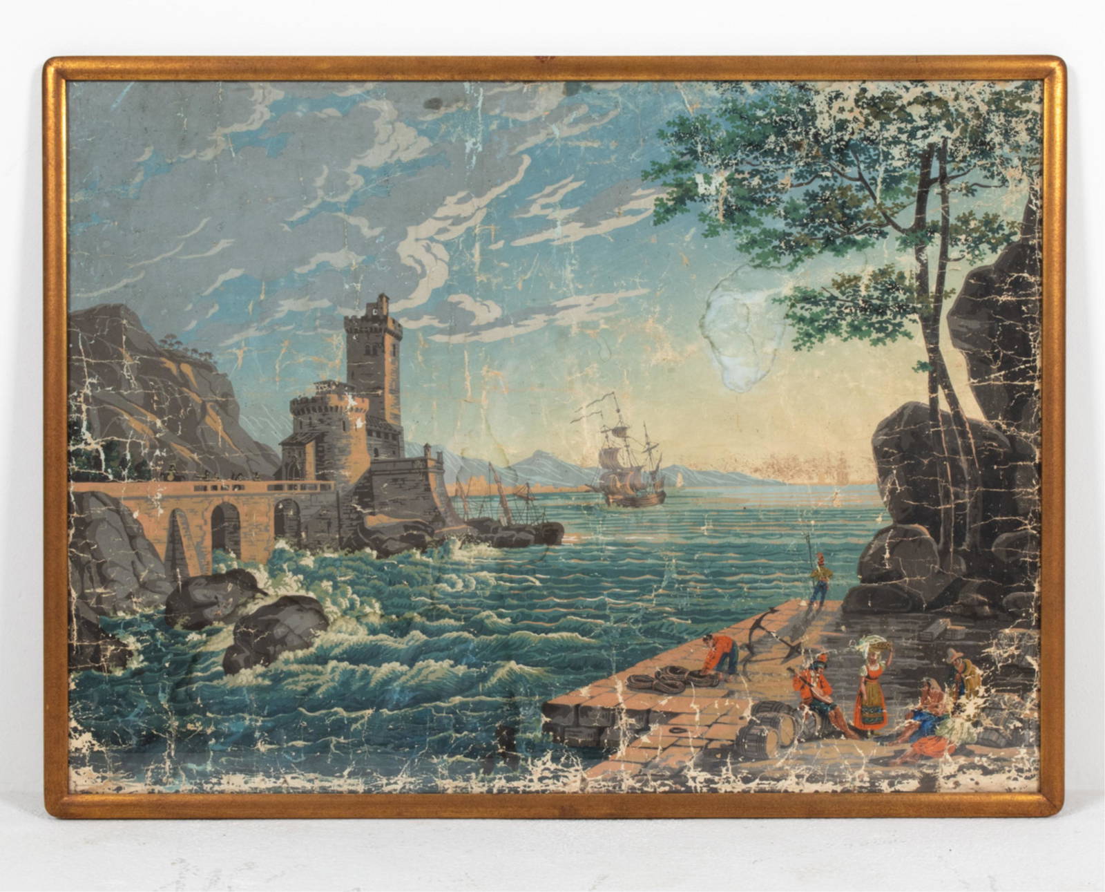 Early 19th C. Attr. Zuber Wallpaper Panel Auction