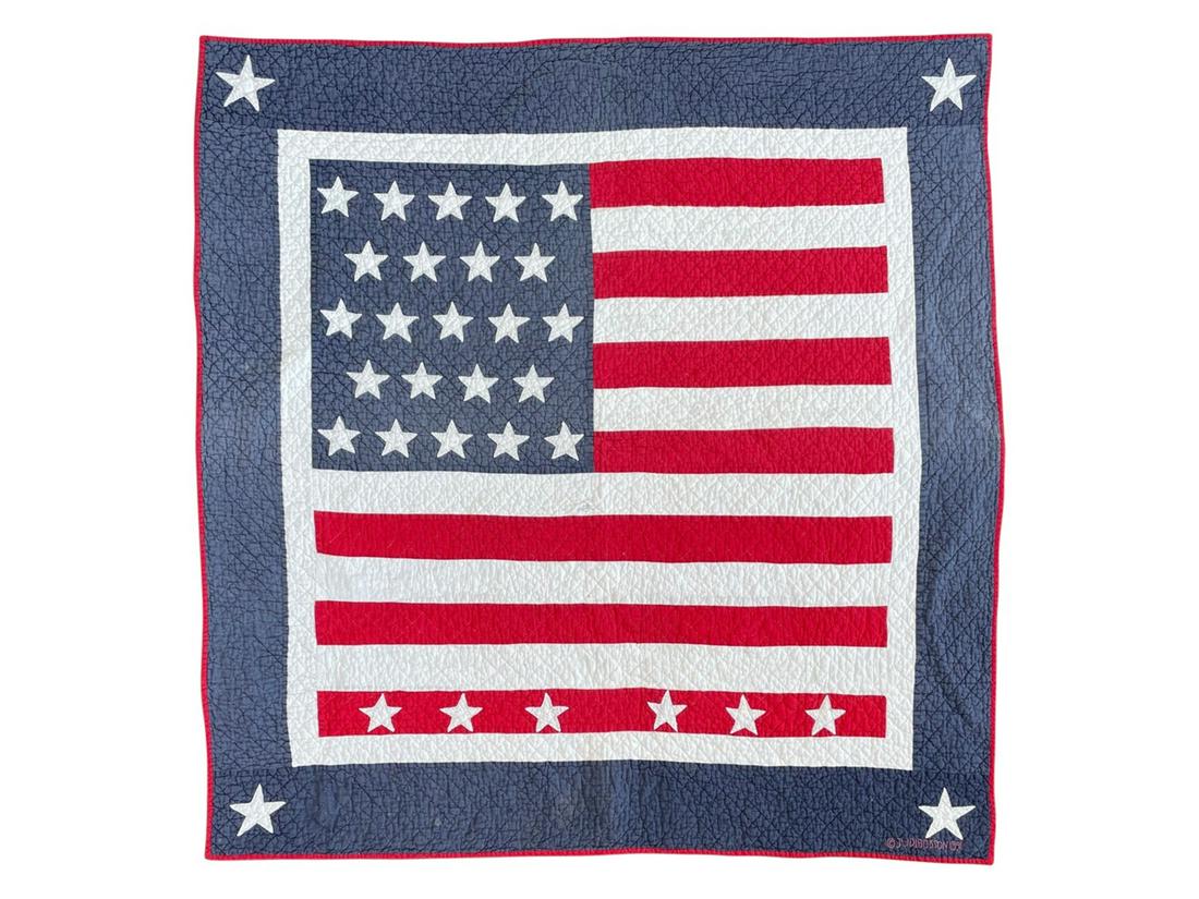 Judi Boisson Patriotic Flag Quilt Auction