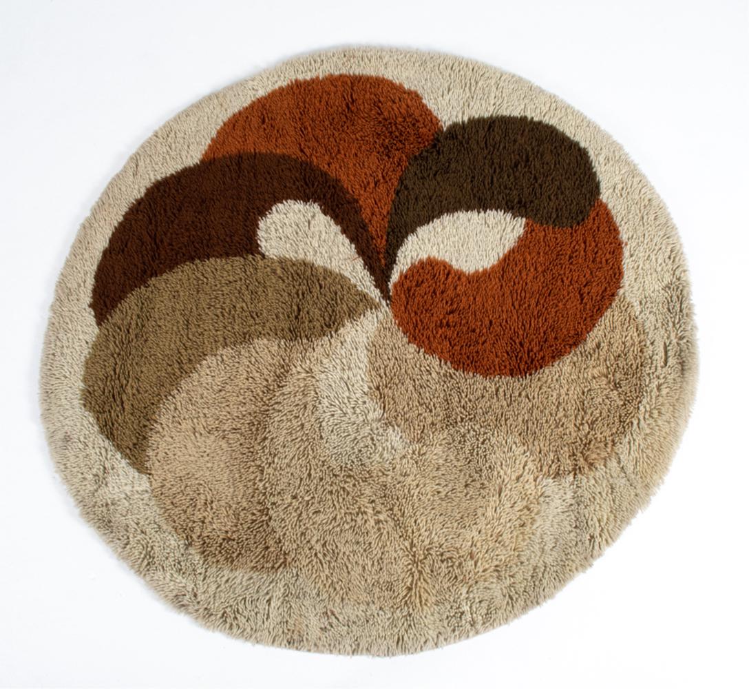 Dutch Mid-century Psychedelic Shag Rug By Desso Auction