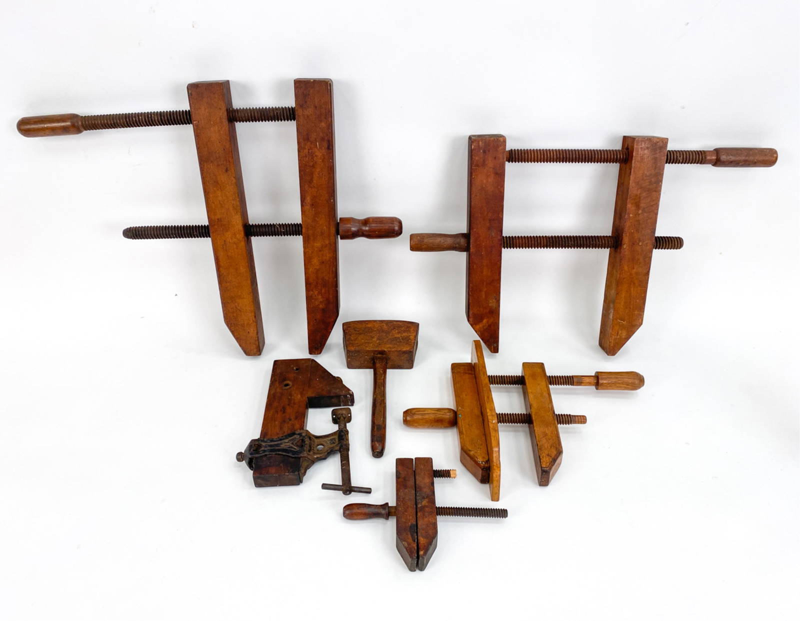 Grouping Of Antique Clamps, Etc. Auction