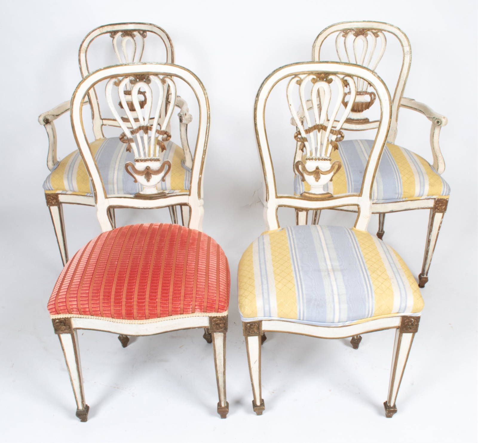 (4) Antique Baloon Back Chairs Auction